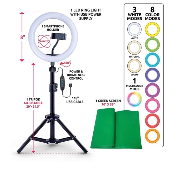 Office | New In Box Studio Creator 2 Video Maker Kitmulticolor Ring ...